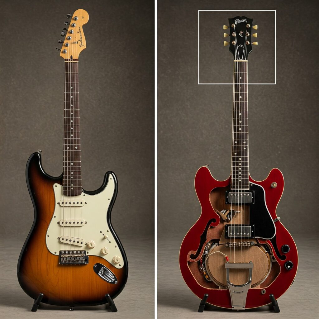 Solid body vs Hollow body electric guitar: The Ultimate Comparison ...